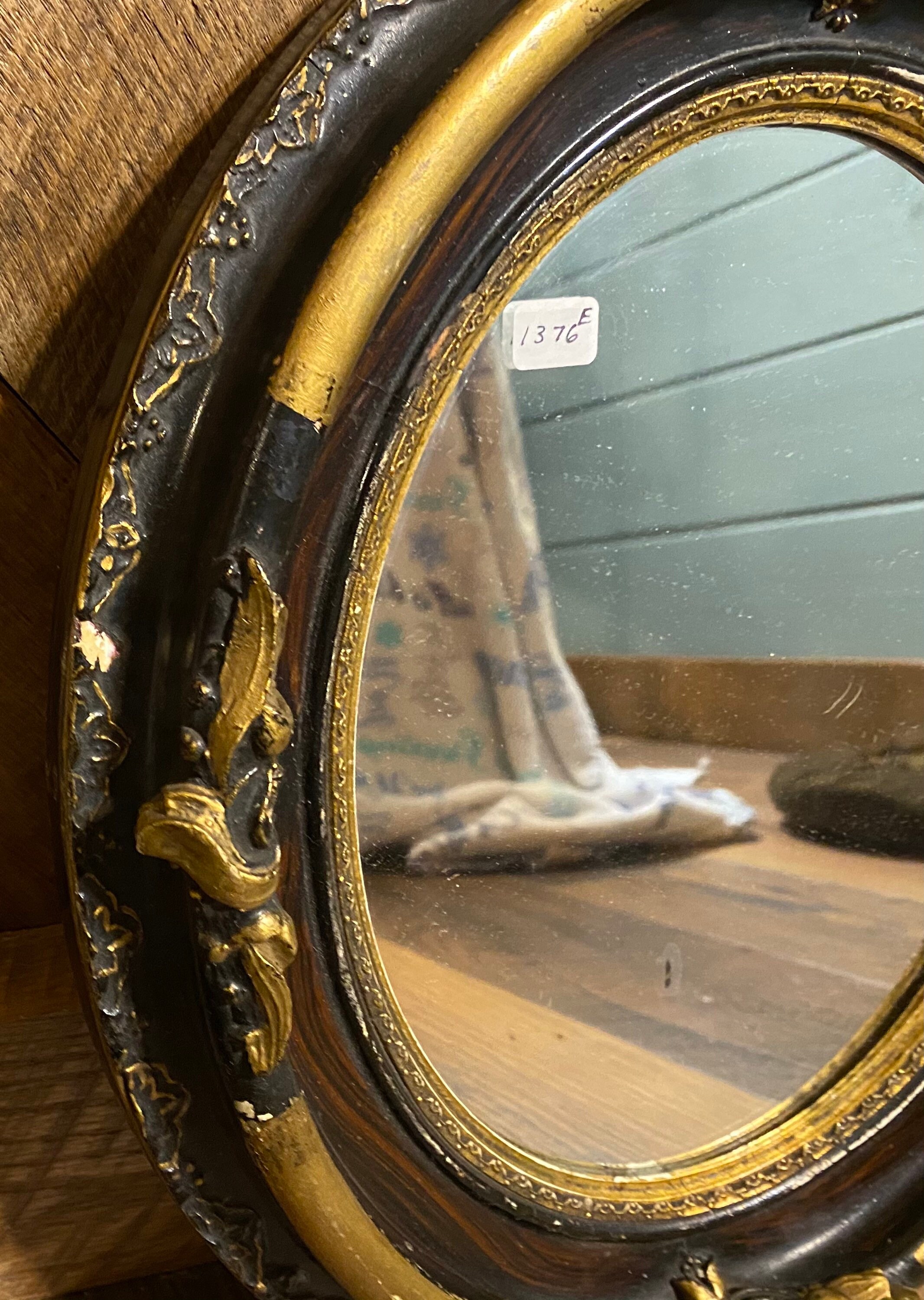 Antique Vintage Victorian Style Ornate Wood Gesso Oval Mirror - Etsy