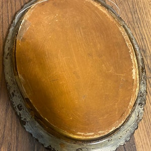 Antique Vintage Victorian Style Oval Ornate Detailed Glass Scroll ...