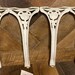 Vintage Cast Iron Bench Legs Antique Rose Pattern Set of 4 - Etsy