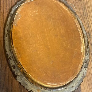 Antique Vintage Victorian Style Oval Ornate Detailed Glass Scroll ...