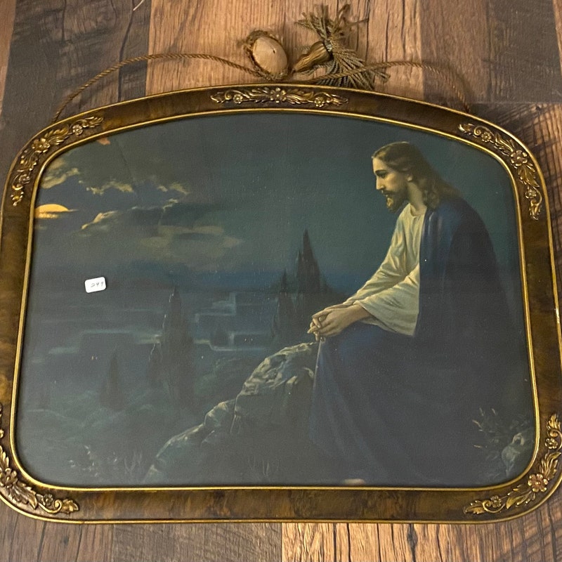 Antique Jesus Picture - Etsy