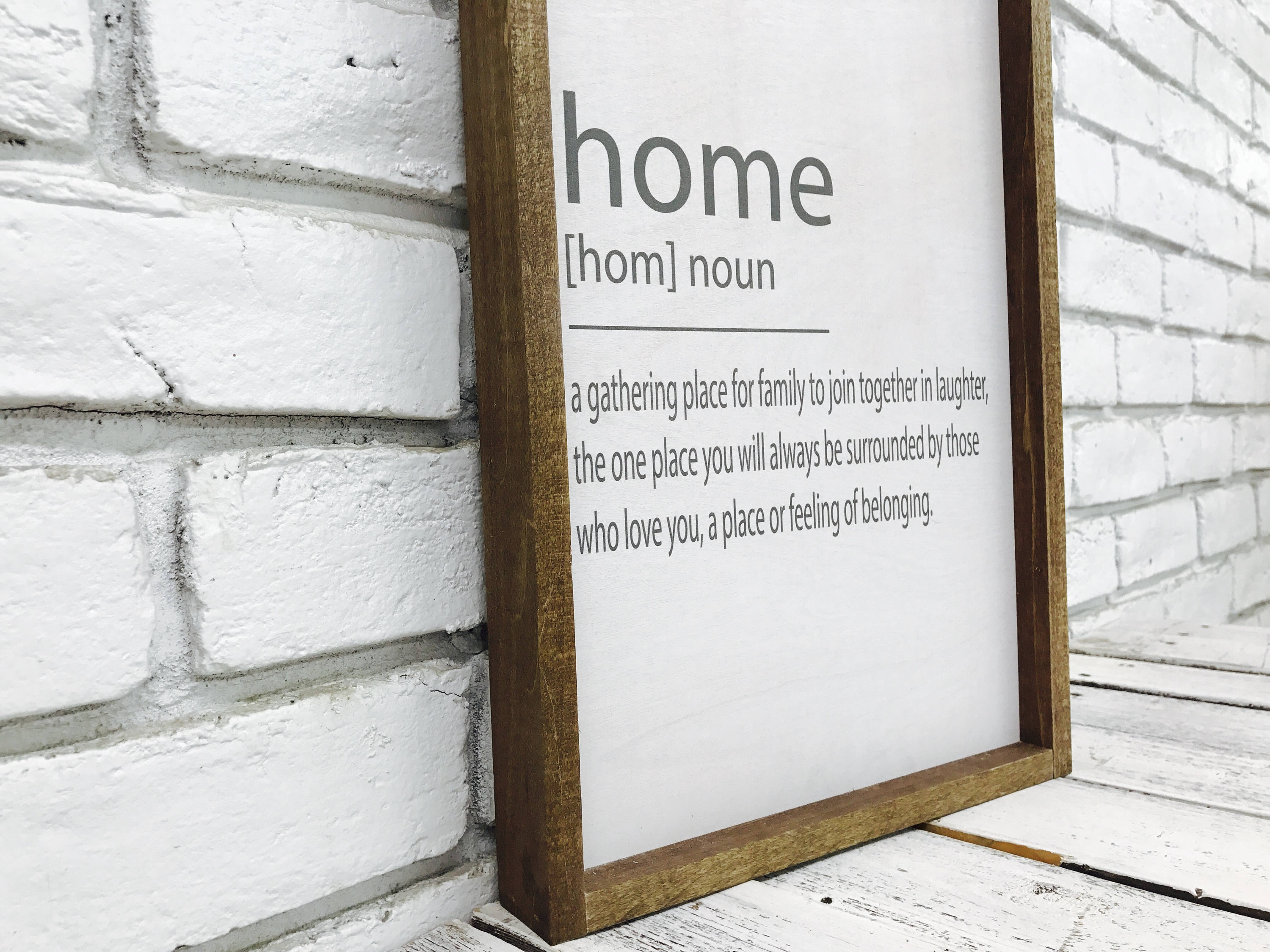 Home Sign home quote sign home Definition sign A story of | Etsy