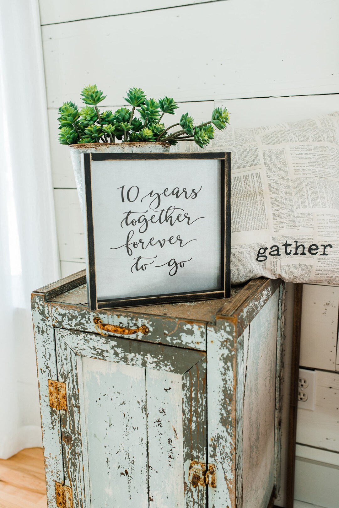 10 Years Together Forever to Go 10 Year Anniversary Metal - Etsy