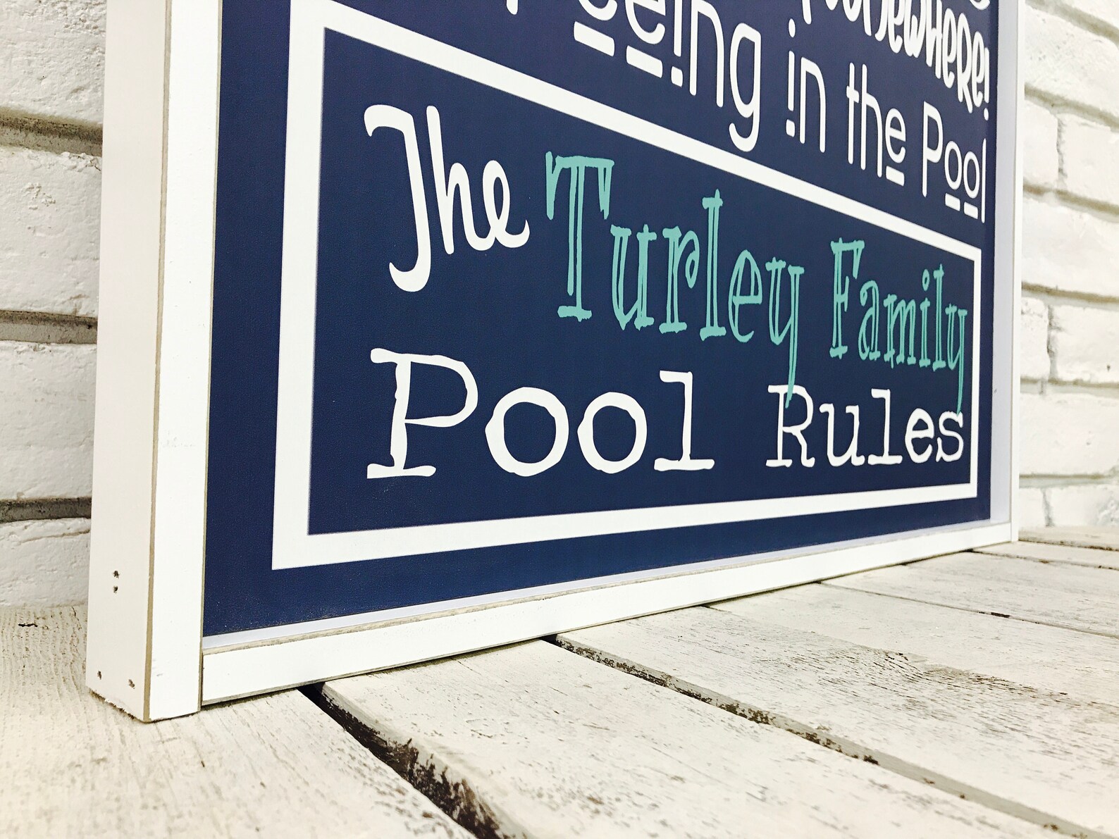 Swimming Pool Sign Pool Sign Personalized Pool Sign Patio - Etsy