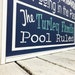 Swimming Pool Sign Pool Sign Personalized Pool Sign Patio - Etsy