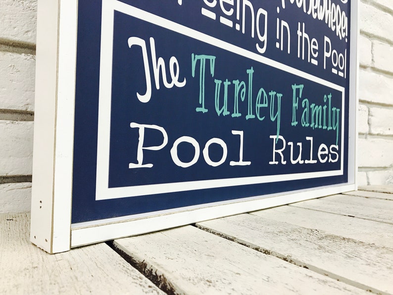 Swimming Pool Sign Pool Sign Personalized Pool Sign Patio - Etsy