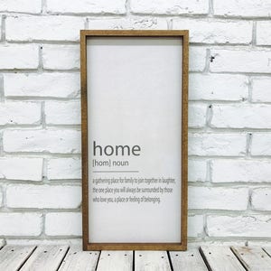 Home Sign, Home Quote Sign, Home Definition Sign, A Story of Us Sign ...