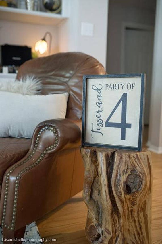 Family of 4 Sign Family Number Sign Family of Four Number | Etsy