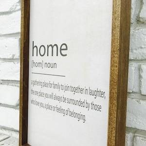 Home Sign, Home Quote Sign, Home Definition Sign, A Story of Us Sign ...