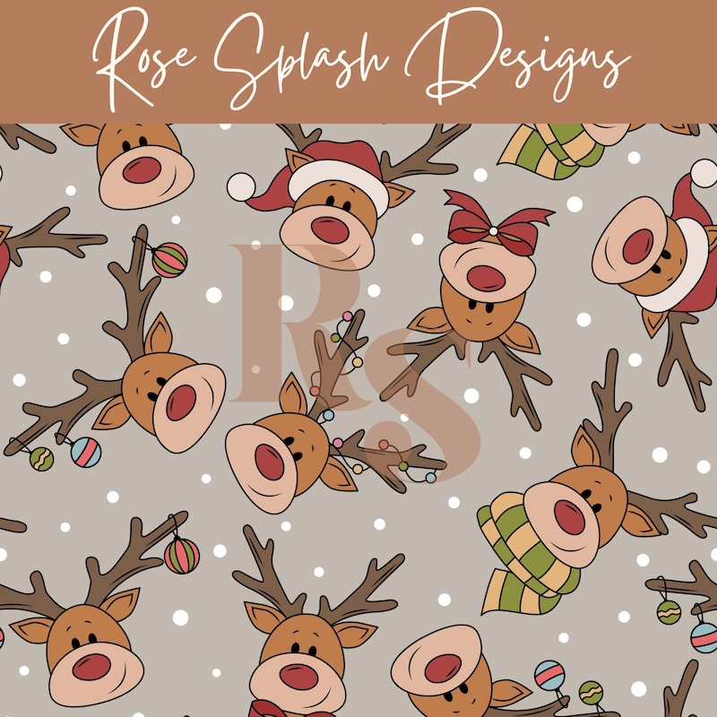 Rudolph Fabric - Etsy