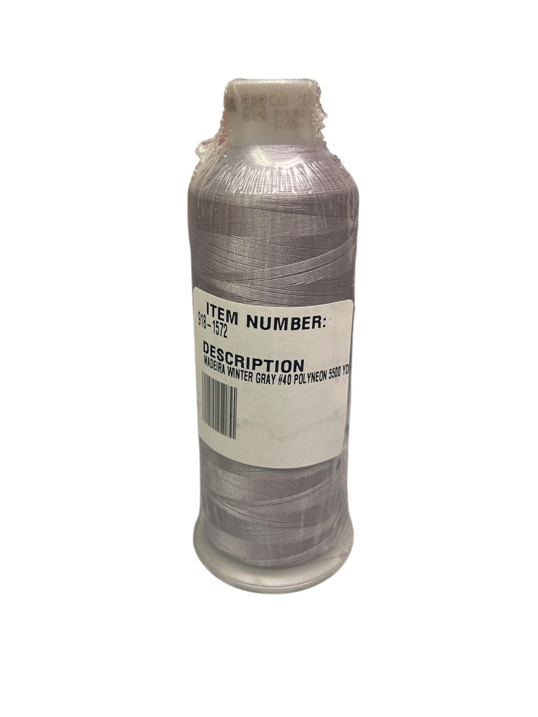 MADEIRA 1572 POLYNEON #40 WEIGHT Winter Gray Machine Embroidery Thread ...