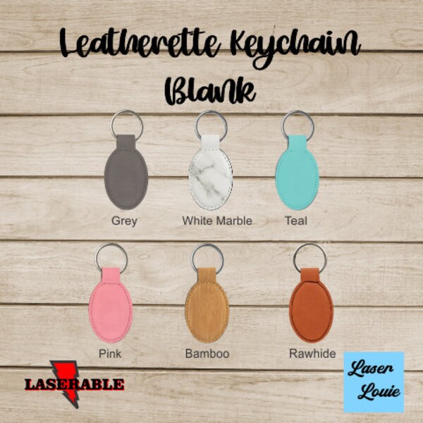 Laser Leatherette Keychain - Etsy