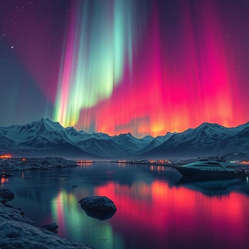 Ultra HD Aurora Borealis PNG Bundle: 5 Large Format Prints ...