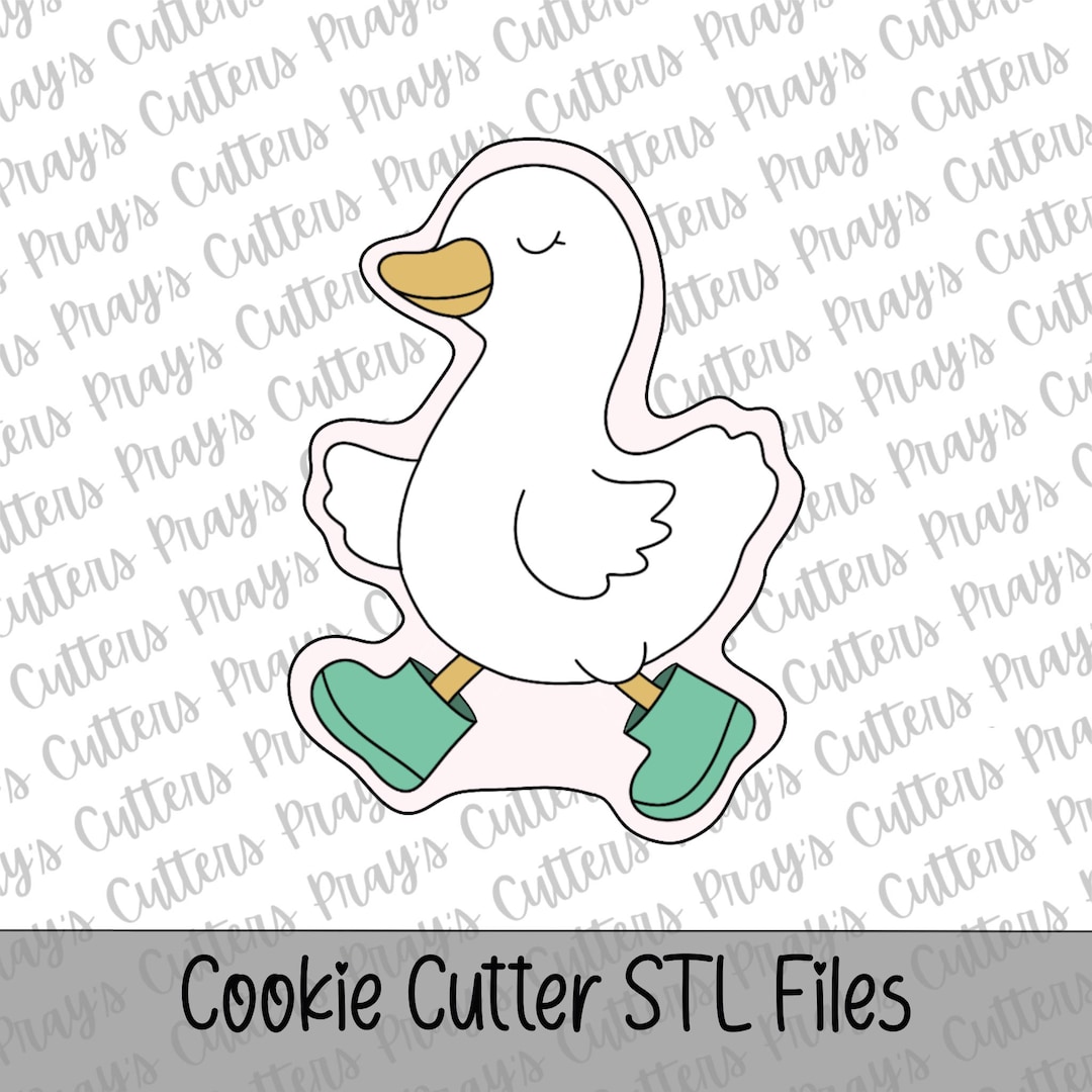Goose With Boots Cookie Cutter STL File | 3D Print - Etsy
