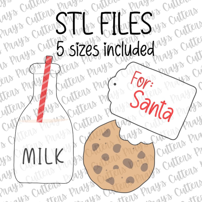 Milk and Cookies for Santa Plate Set - Etsy