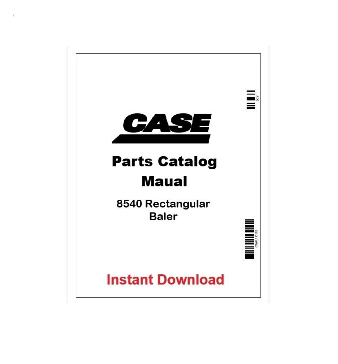 8540 Case IH Rectangular Baler Pdf Parts Catalog Manual - Etsy