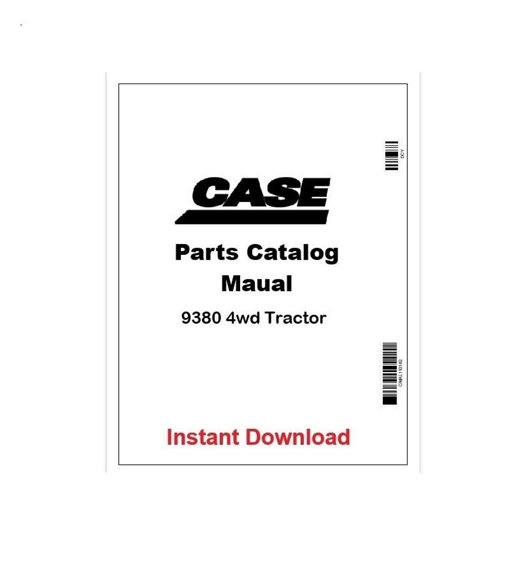9380 4wd Case IH Tractor Pdf Parts Manual - Etsy