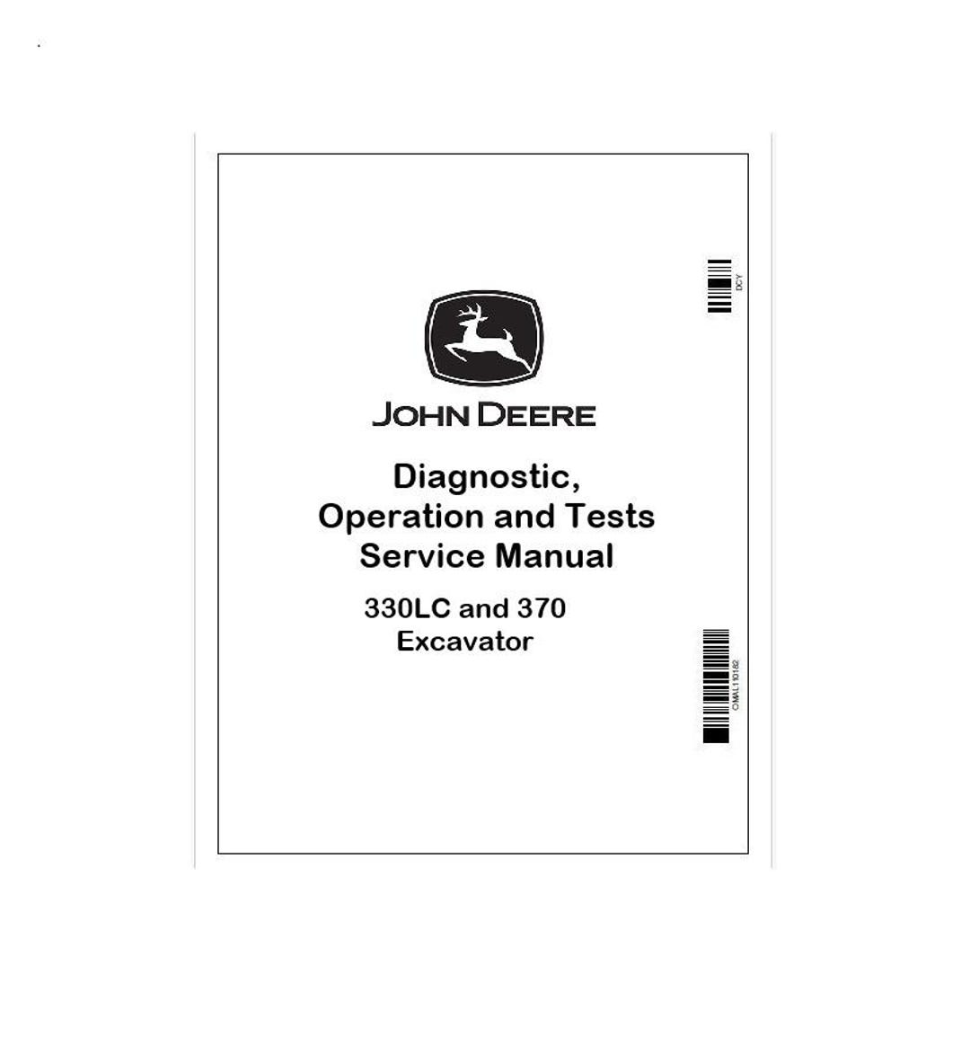 John Deere 330LC 370 Excavator Diagnostic Manual TM1669 - Etsy