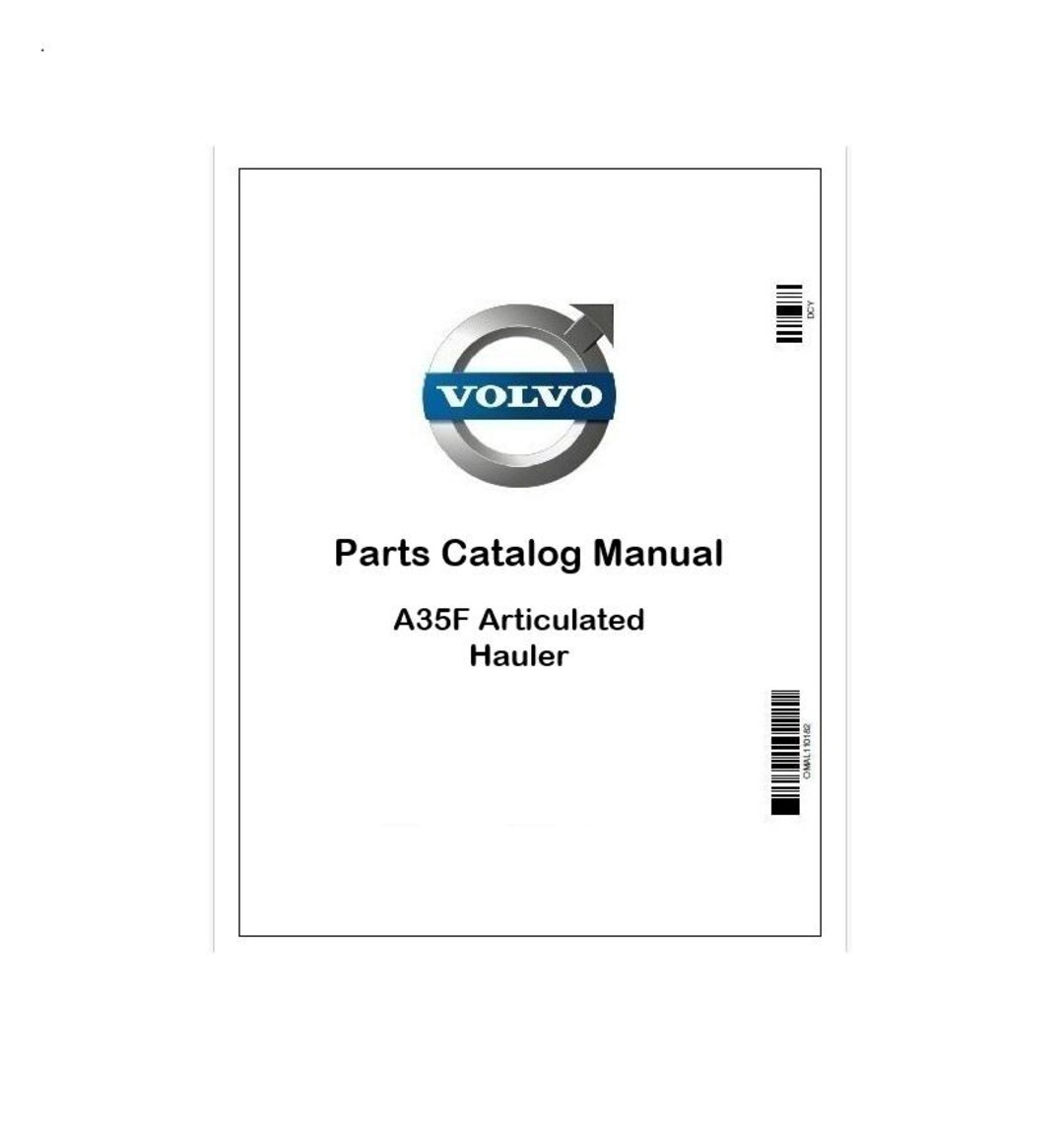 A35F Volvo Articulated Hauler Pdf Parts Catalog Manual SN 10001-99999 ...