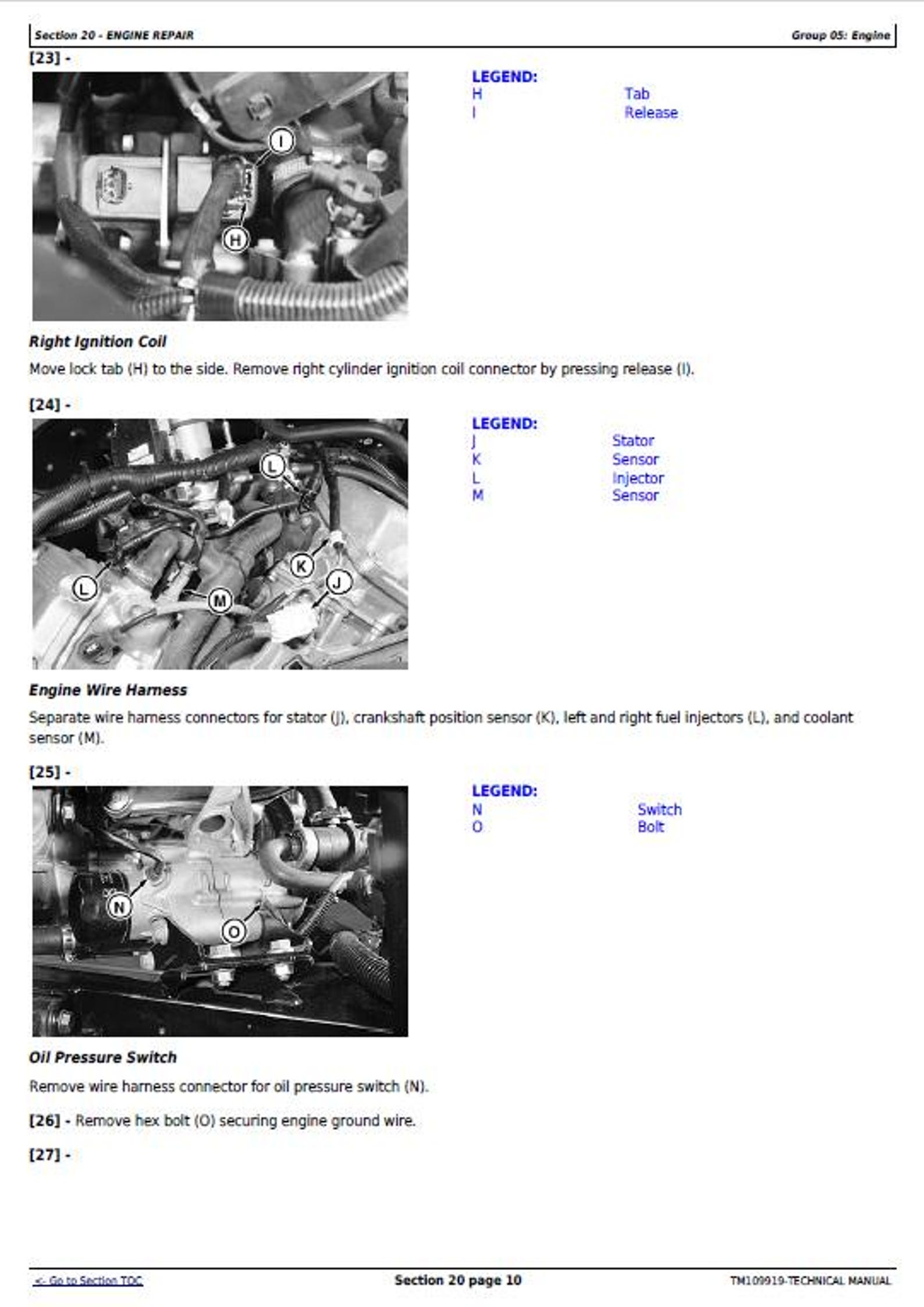 John Deere 844J 4WD Loader Diagnostic Manual TM2306 - Etsy