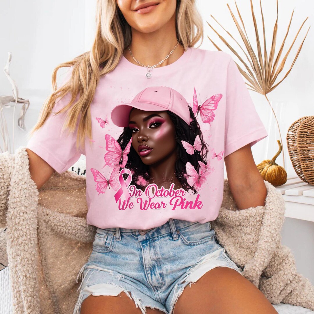 Breast Cancer Awareness PNG: Pink Ribbon, African American Woman ...