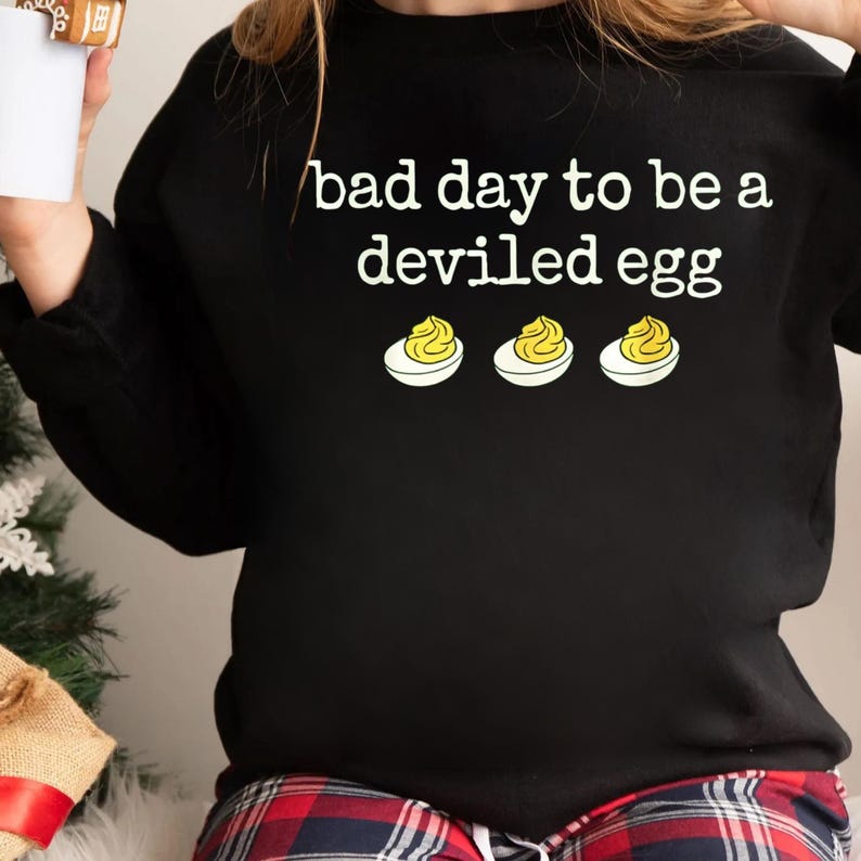 Funny Deviled Egg Thanksgiving PNG - Retro Foodie Humor (digital ...