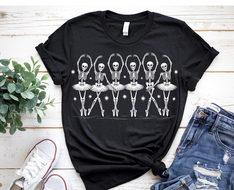 Skeleton Ballet Dancers PNG | Halloween Digital Download | Spooky Dance ...