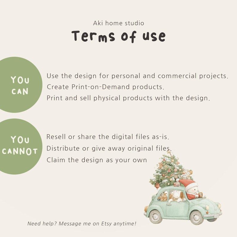 48 Vintage Christmas Car Clipart Red Retro Car With Tree Watercolor PNG ...