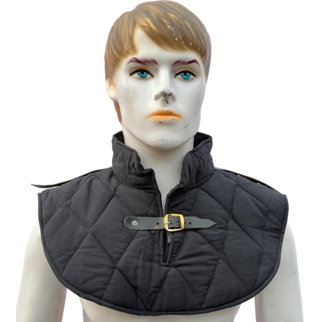 Medieval Shoulder Padded Collar, Gambeson Armor Padding, LARP Costume ...