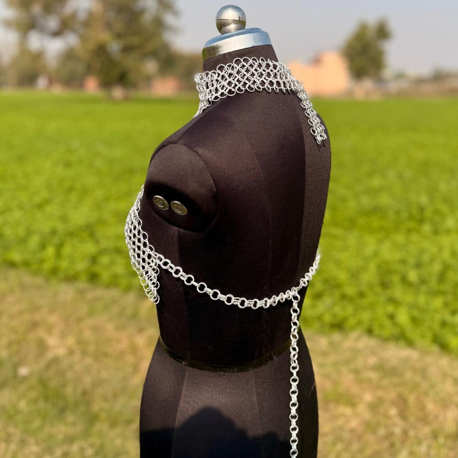 Chainmail Halter Top Aluminum 10mm Rings Butted | Medieval Chainmail ...