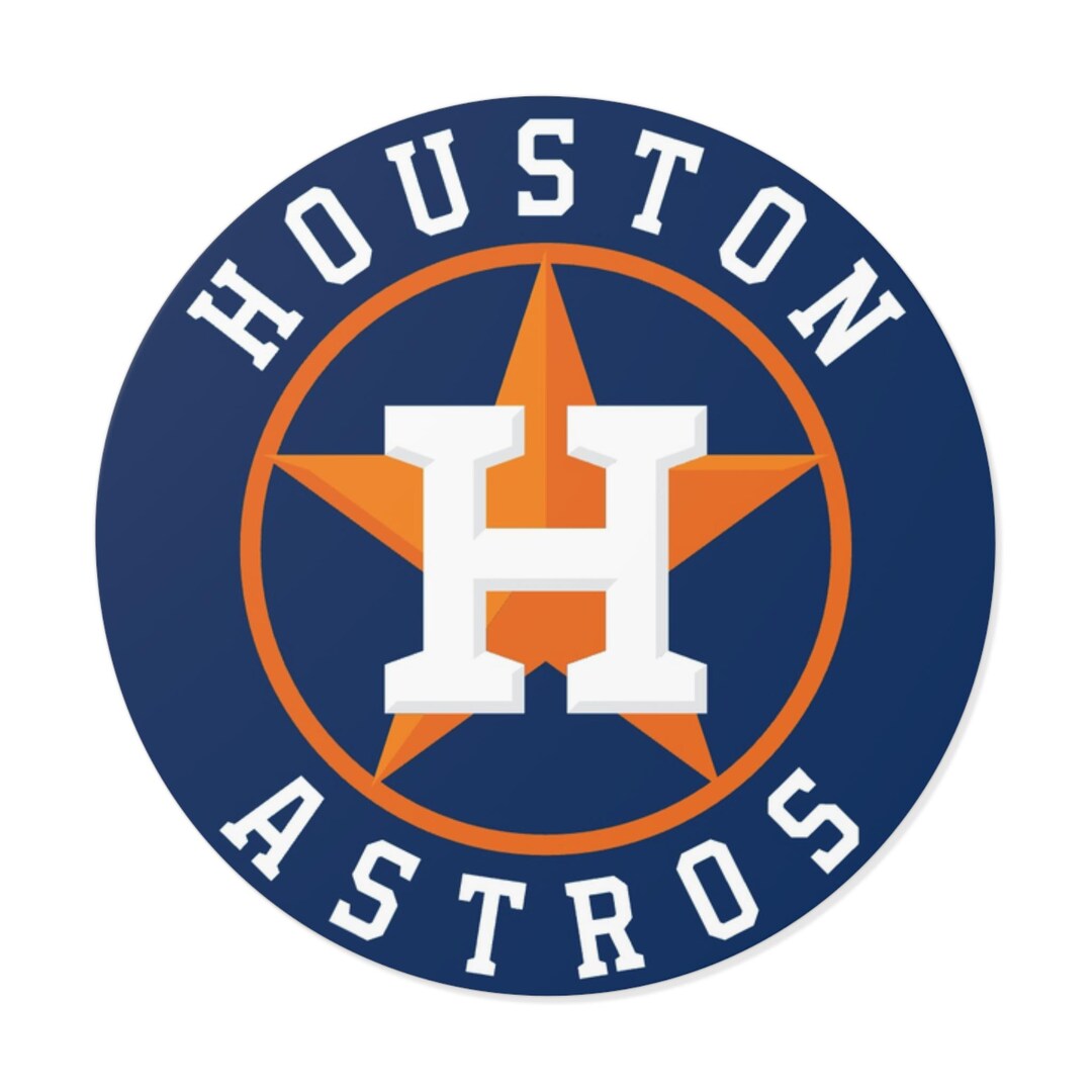 Houston Astros Round Vinyl Stickers, Sports Team Decals, Fan ...