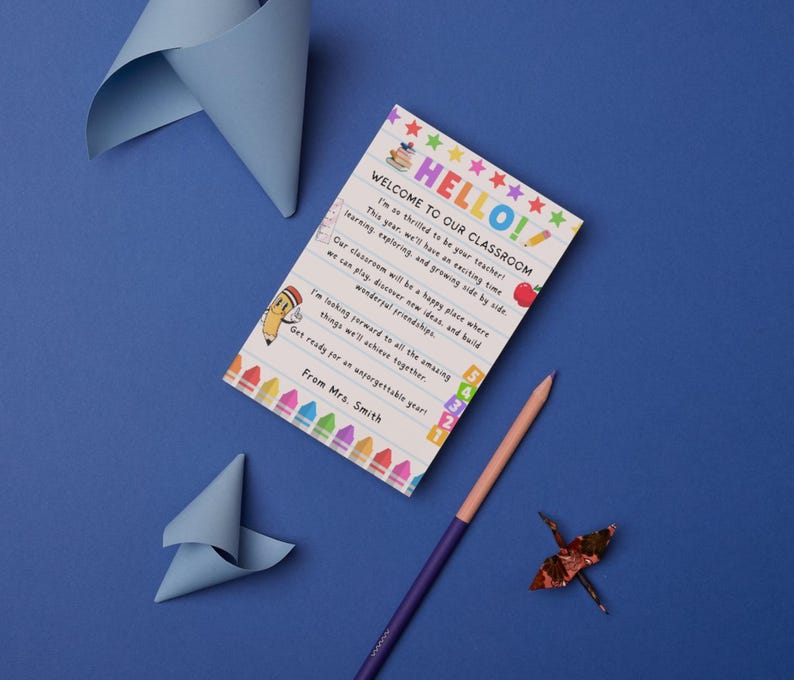 First Day of School Letter to Students From Teacher, Classroom Letter ...