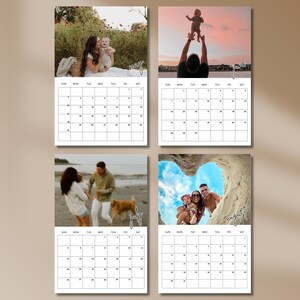 2026 Mini Photo Desk Calendar Template (printable, Editable) - Etsy