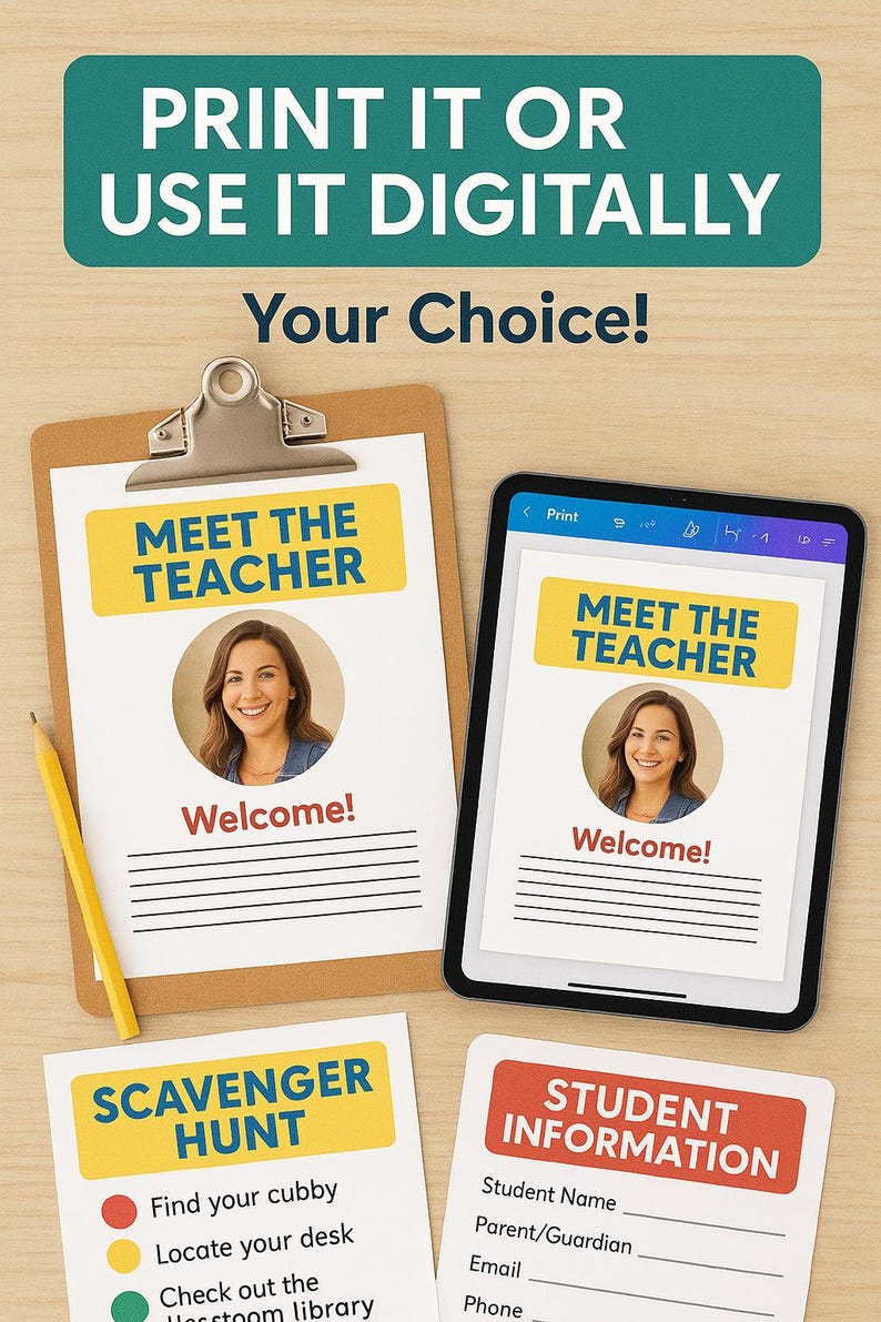 Editable Meet the Teacher Kit | Back to School Night Printables | Open ...