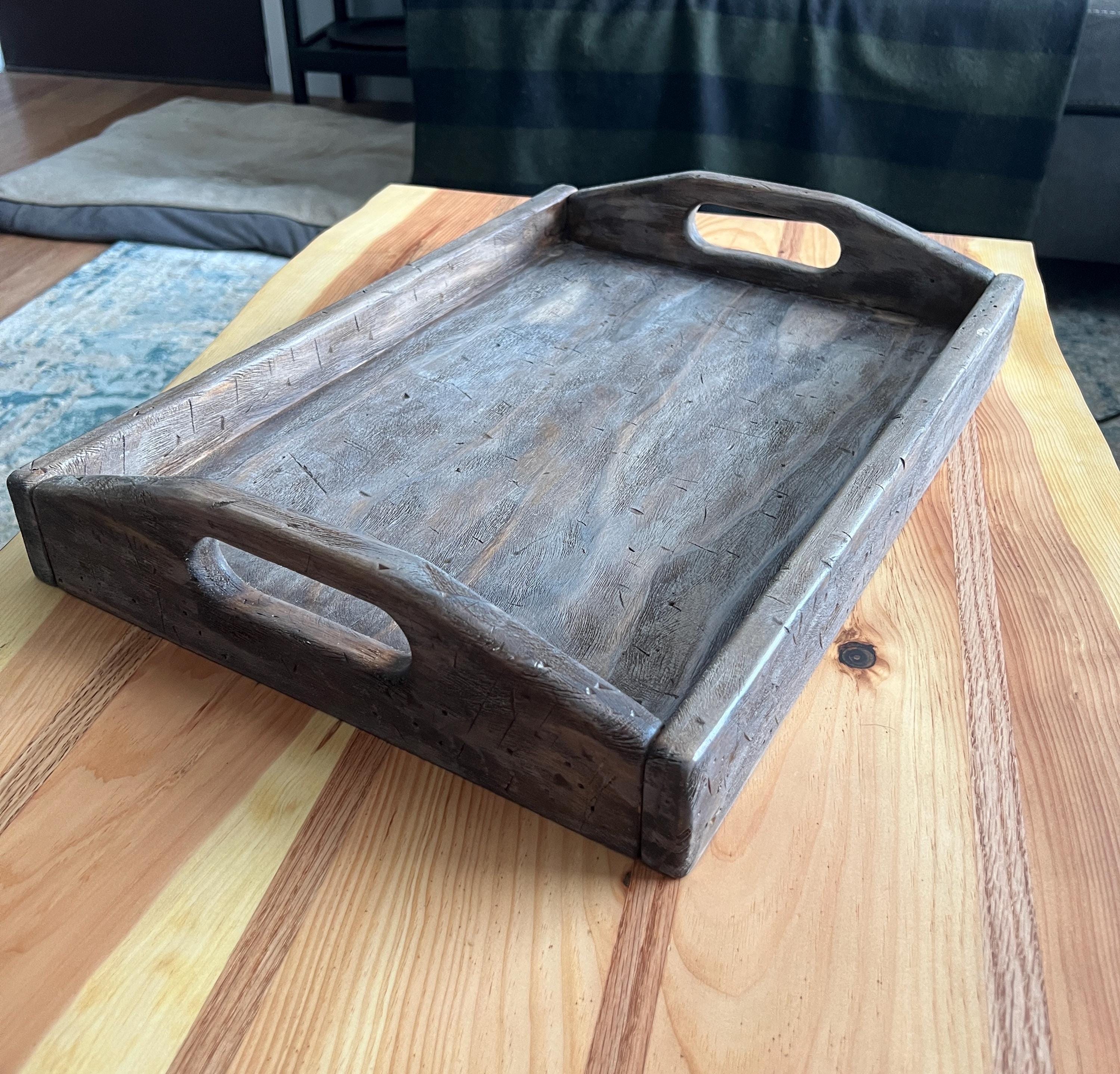 Rustic Farmhouse Wood Serving Tray - Etsy
