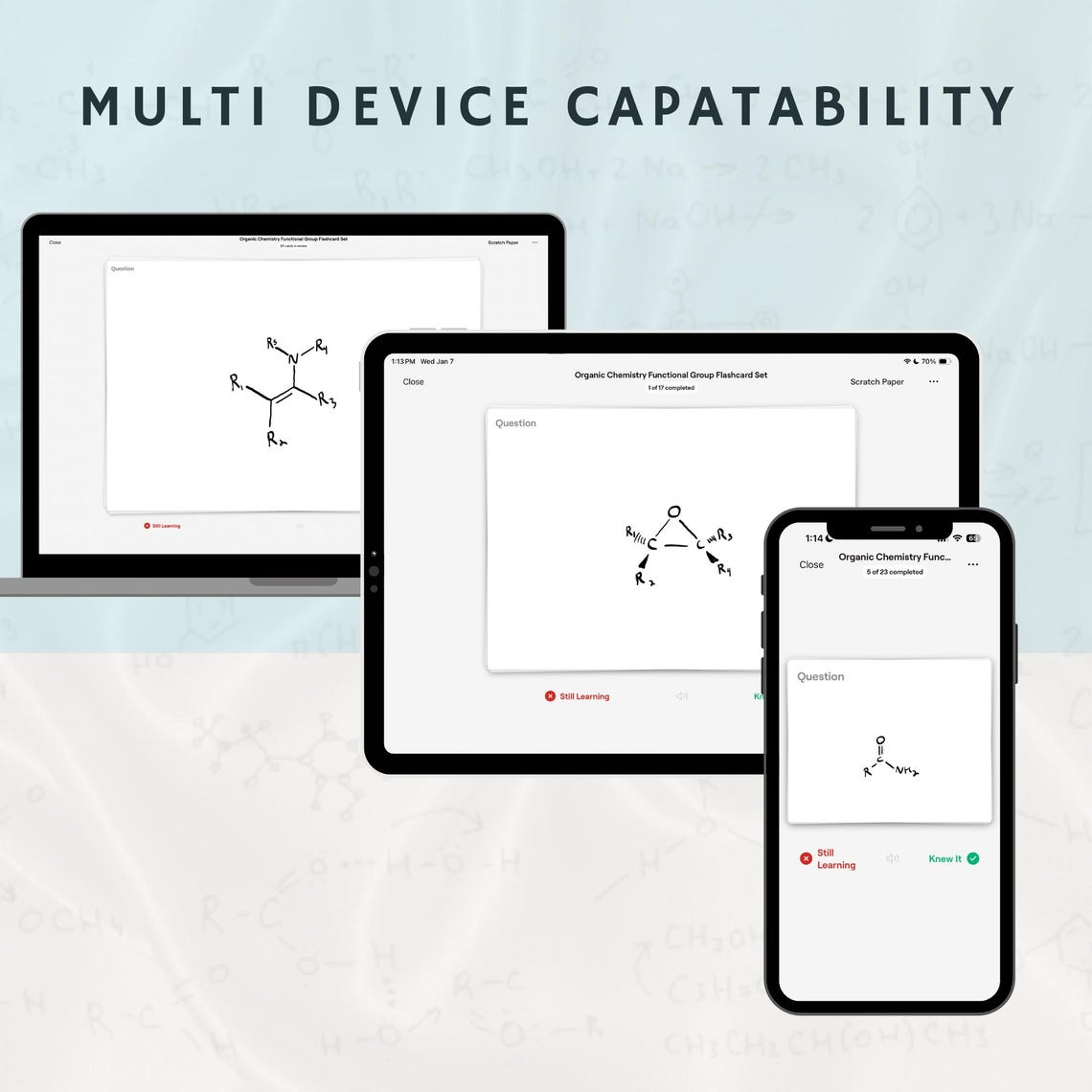 Functional Groups Flashcards for Goodnotes | Organic Chemistry ...