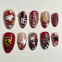 Mclaren Inspired F1 Nails - Etsy