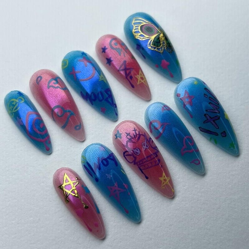 Arcane Jinx Nails - Etsy