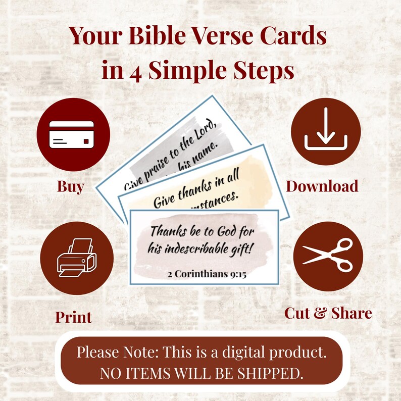 Gratitude Bible Verse Cards | Printable Scripture and Memory Cards for ...