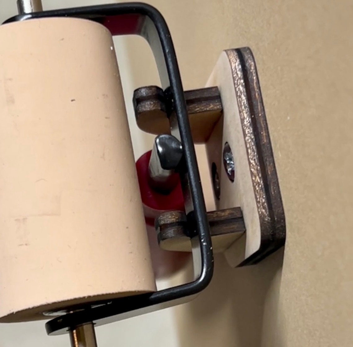 Speedball Brayer Wall Holder Laser Cut Birch Plywood Art Studio Storage ...