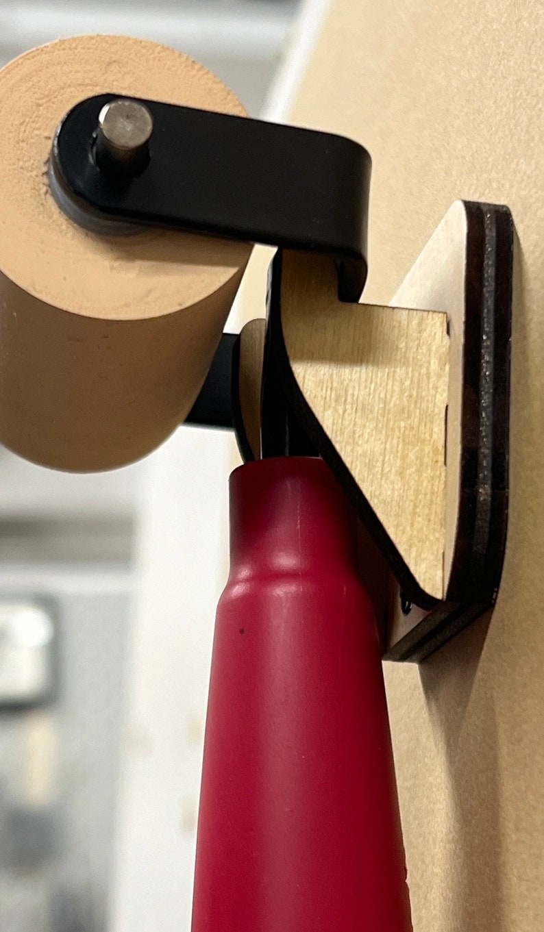 Speedball Brayer Wall Holder Laser Cut Birch Plywood Art Studio Storage ...