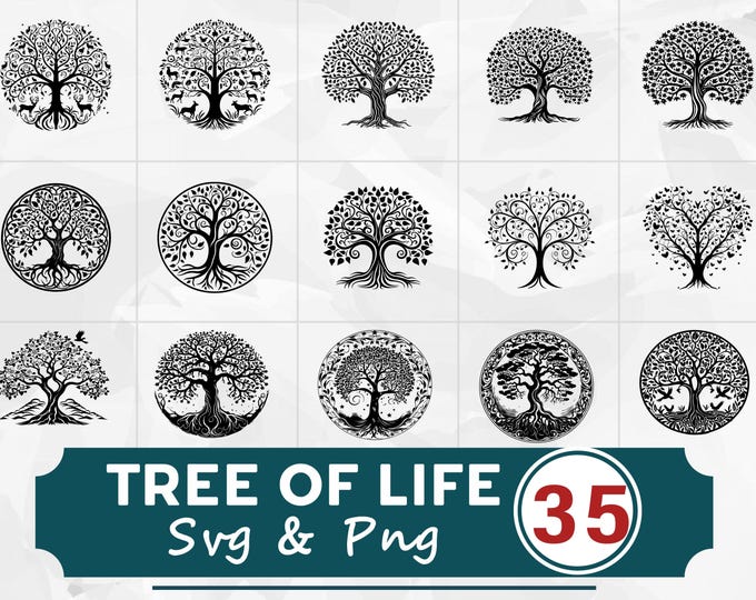 Tree of Life SVG, Yin and Yang SVG, Spiritual SVG, Tree Svg, Yoga Svg ...