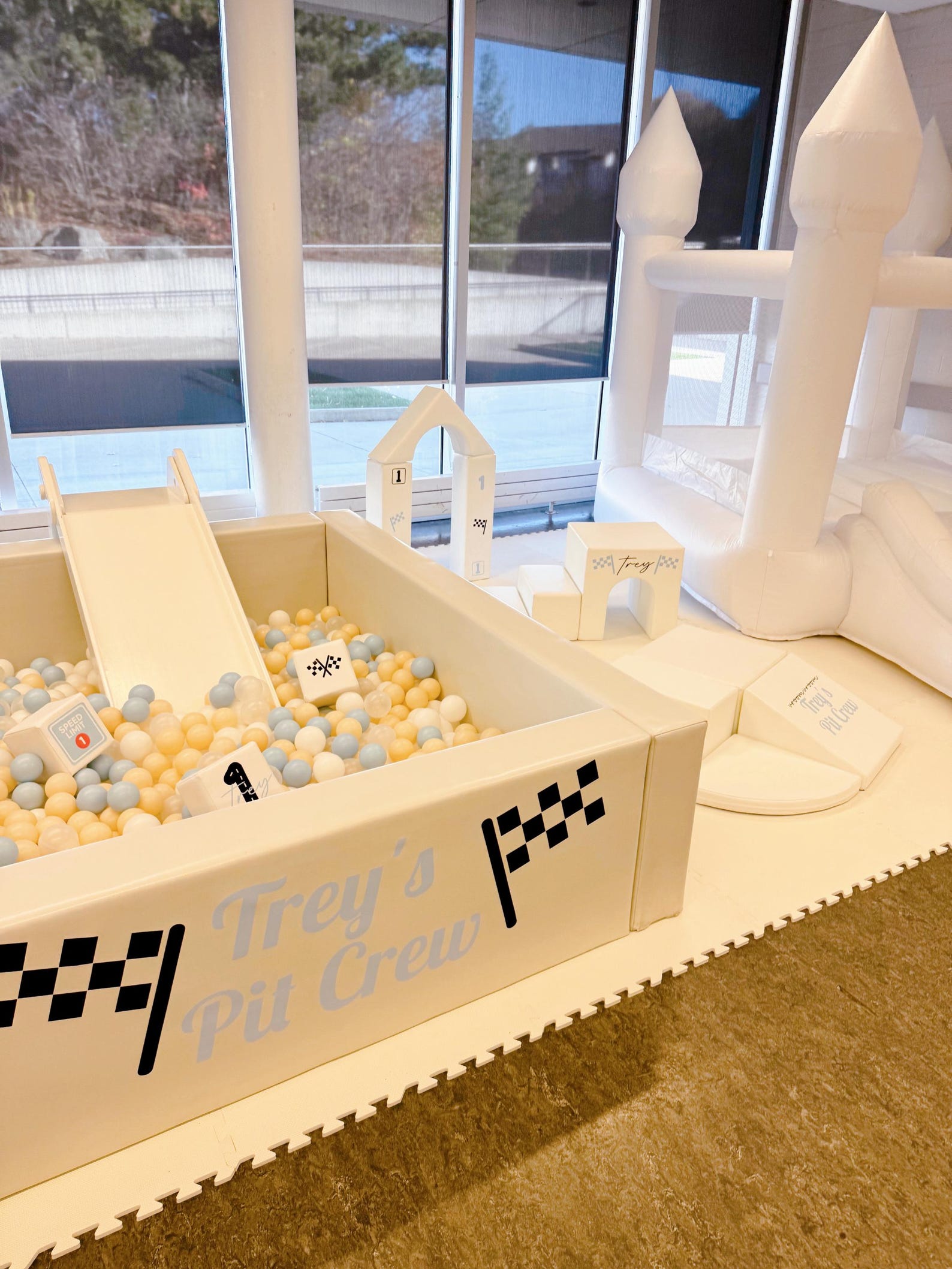 Racing Theme Ball Pit Vinyl Decal Stickers - Personalized Pit Stop - Etsy
