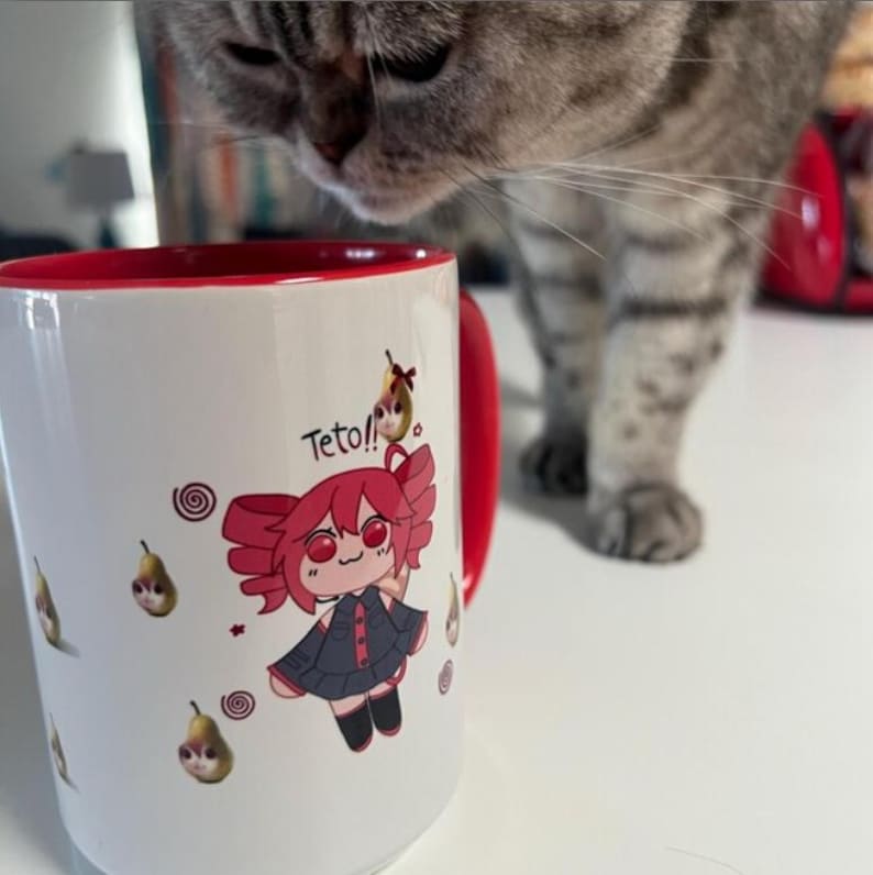 Kasane Teto, Teto, Pearto, Teto Vocaloid, Teto Coffee Mug, Cute Coffee ...