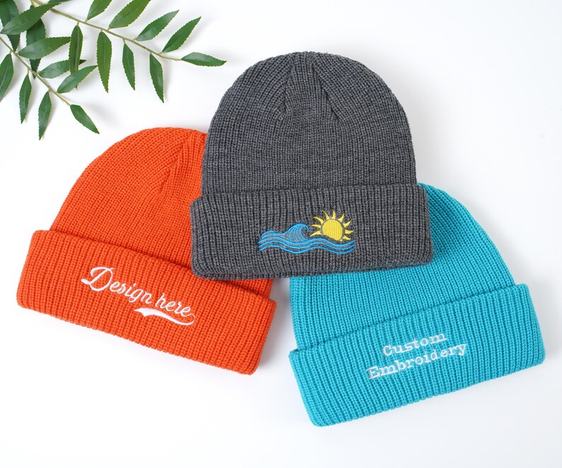 Custom Embroidered Knitted Winter Hats，personalized Beanie Hat，adults ...