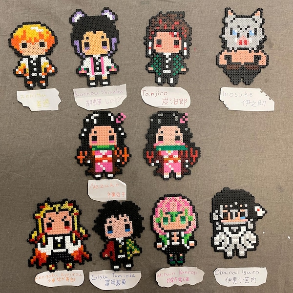 Demon Slayer Perler Beads - Etsy