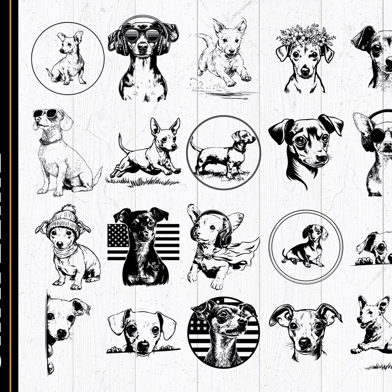 Chiweenie Decal - Etsy