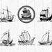 Viking Ship SVG Bundle: Norse Longship Clipart, Cricut Cut File ...