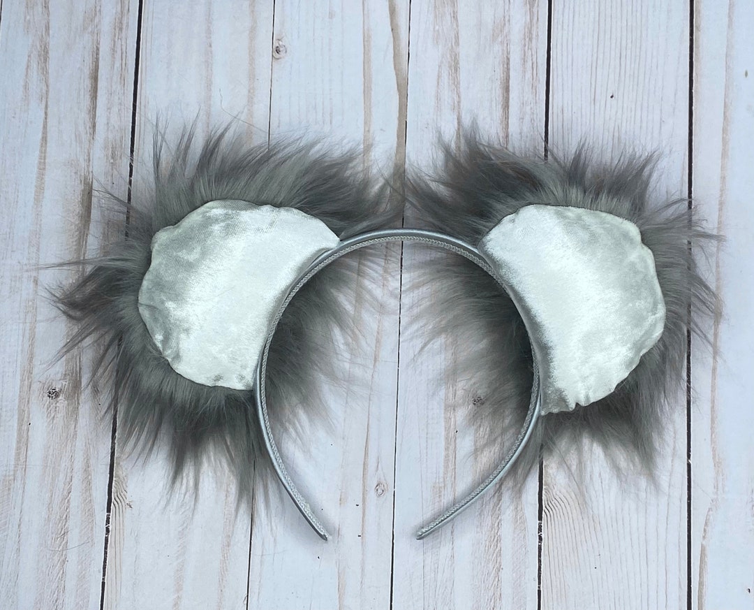 Luxury Handmade Koala Bear Ears Headband Adult, Kids, One Size, Animal ...