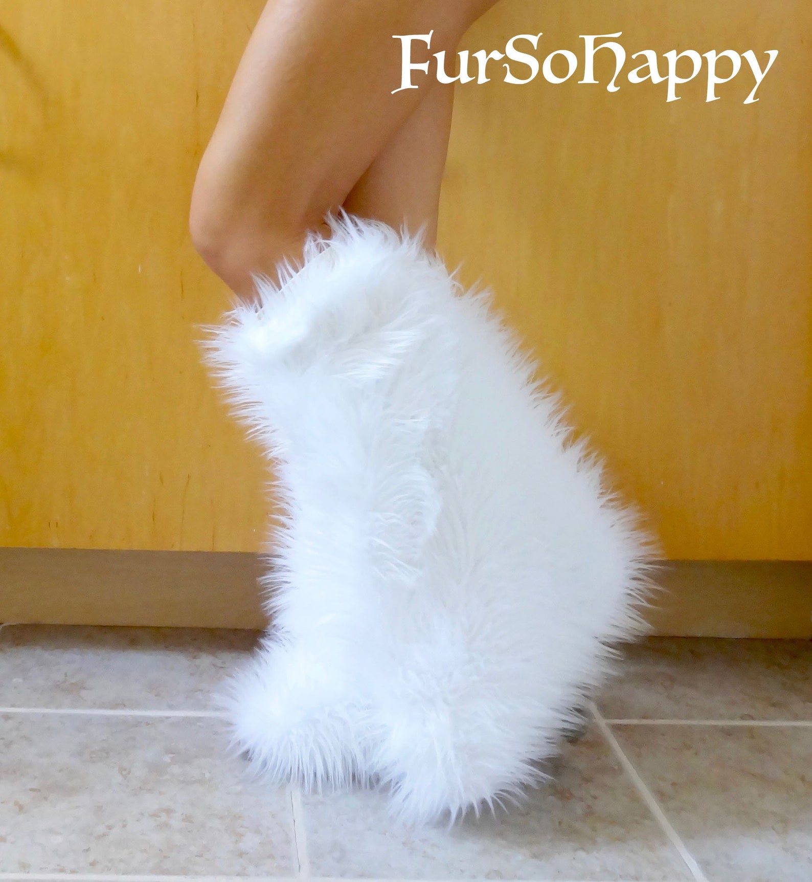 Luxury Shag Natural White Faux Fur Gogo Fluffies Covers Only - Etsy